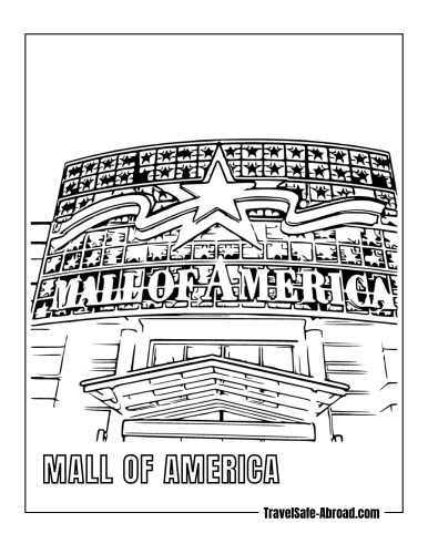 Mall Coloring Pages