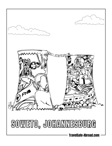 Johannesburg Coloring Page Free South Africa Coloring Pages For
